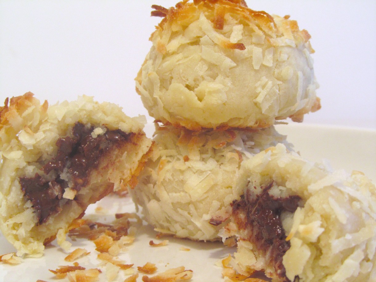 Toasted Coconut Cheesecake Bonbons | EASYBAKED