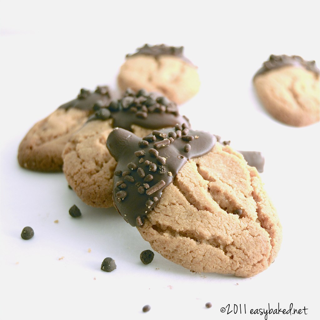 Peanut Butter Acorn Cookies | EASYBAKED