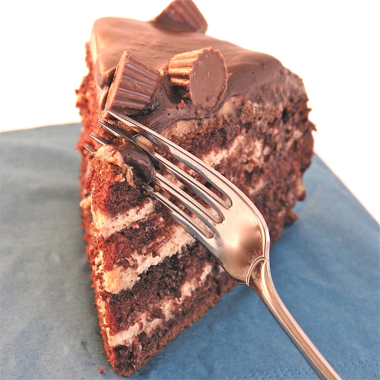 Peanut Butter Cup Layer Cake | EASYBAKED
