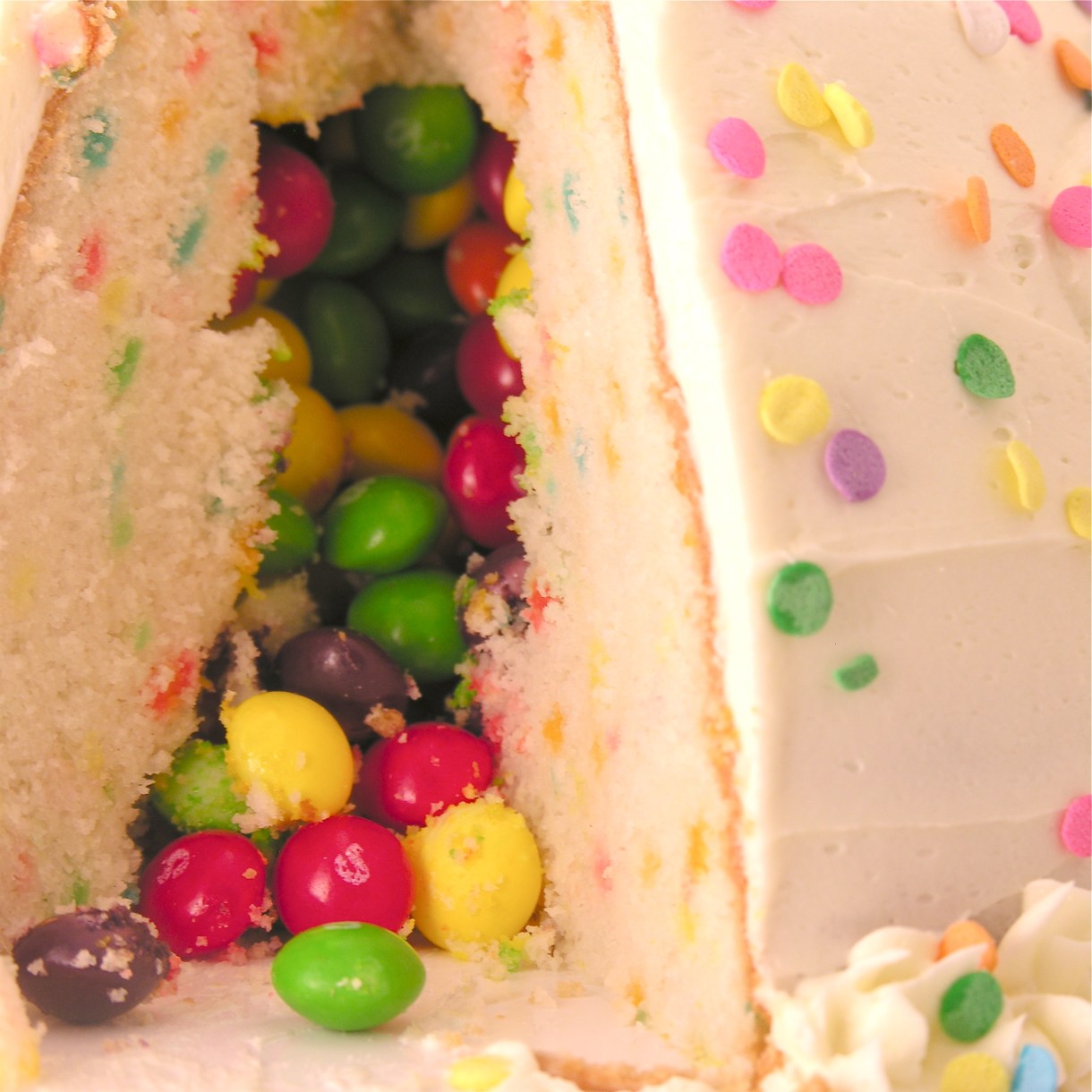 Candy Surprise Cake! | EASYBAKED