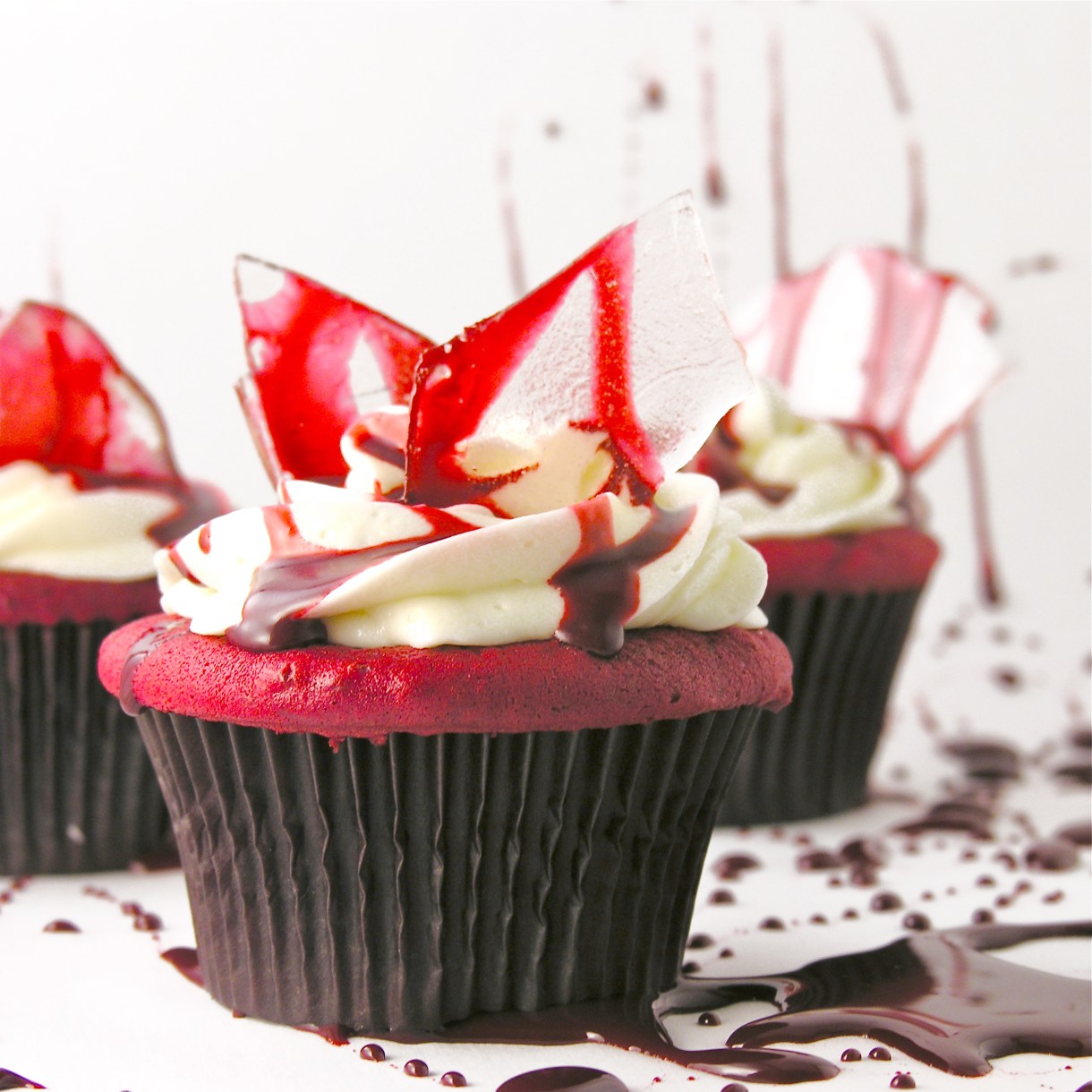 Creepy Broken Glass Cupcakes! | EASYBAKED