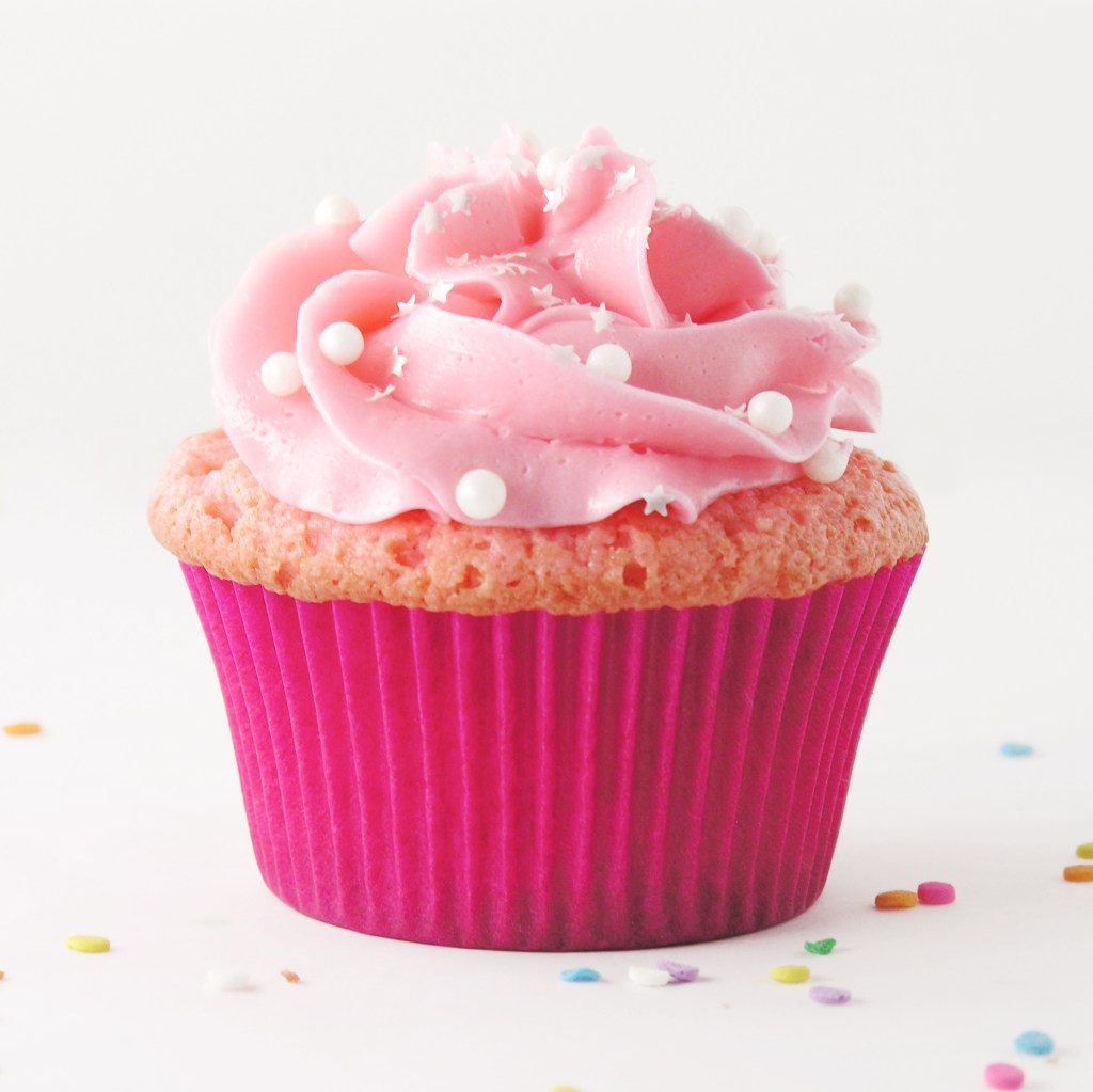 Pink Champagne and Raspberry Cupcakes! | EASYBAKED