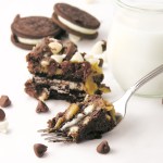 Caramel Oreo Brownie Bars | EASYBAKED