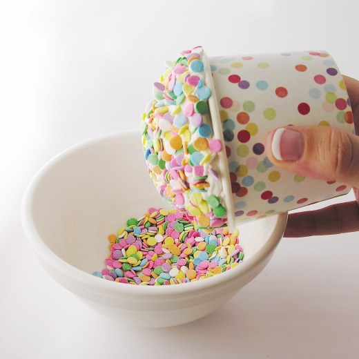 Strawberry Cream Confetti Cups! | EASYBAKED